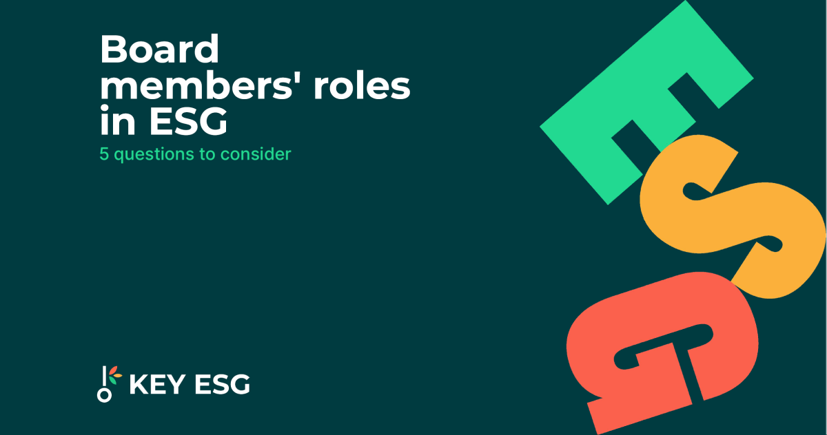 Which ESG questions should board members consider?